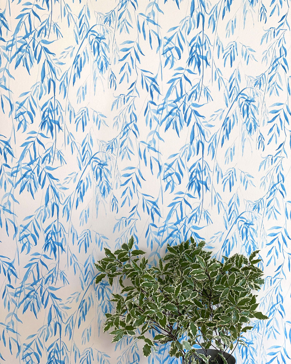 Willow - Pool Wallpaper – Flat Vernacular