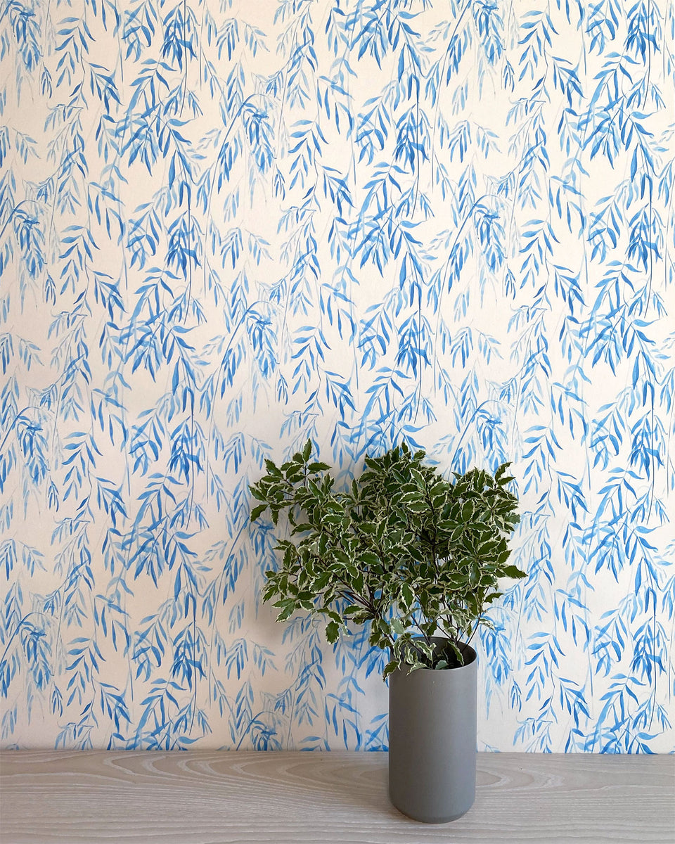 Willow - Pool Wallpaper – Flat Vernacular